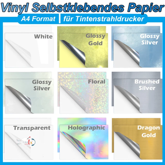 WASSERDICHT A4 AUFKLEBER Papier Drucker Folie Klebefolien zu Tintenstrahldrucker EUR 10,90 ...