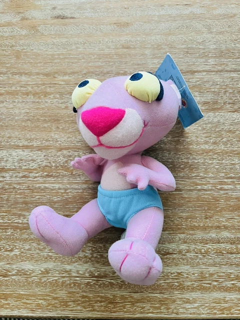 NEW BABY PINK Panther Vintage Stuffed Animal Diaper Nanco 9” Plushie ...