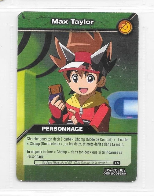 CARTE DINOSAUR KING - Max Taylor - Personnage EUR 2,00 - PicClick FR