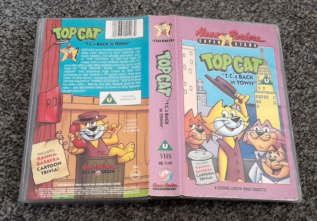 TOP CAT TC'S Back In Town Dibble Hanna Barbera Pal Vhs Video Children ...