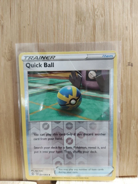 QUICK BALL TRAINER 🏆 Reverse Holo 237/264 Fusion Strike 🏆 Pokemon Card ...