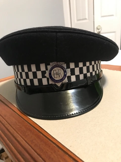 POLICE VINTAGE GLOUCESTERSHIRE constabulary police hat United Kingdom ...