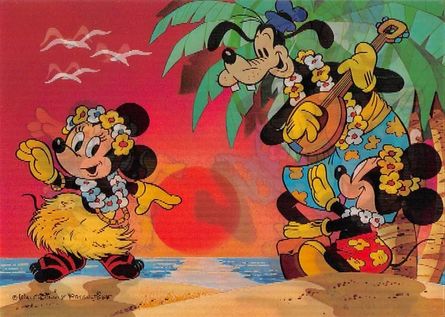 WALT DISNEY CHARACTERS MICKEY MOUSE, PLUTO, CAT, SCENE CHANGE NOVELTY ...