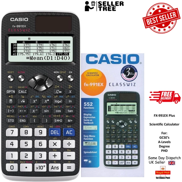 CASIO FX991EX ADVANCED Scientific Calculator 552 FUNCTIONS ClassWiz ...