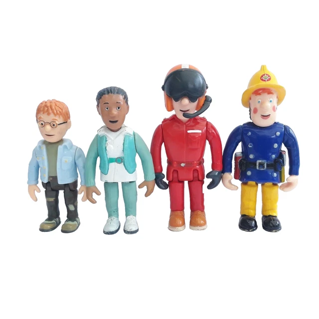 FIREMAN SAM FIGURES Tom Thomas Helen Flood Norman Price Large Chunky ...