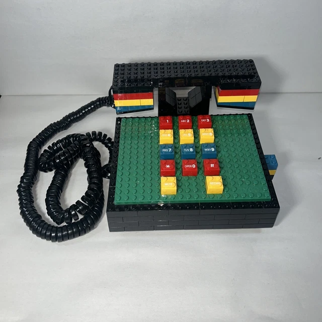 TYCO SUPER BLOCKS Lego Telephone with Drawer Vintage 1980's Lego Phone ...