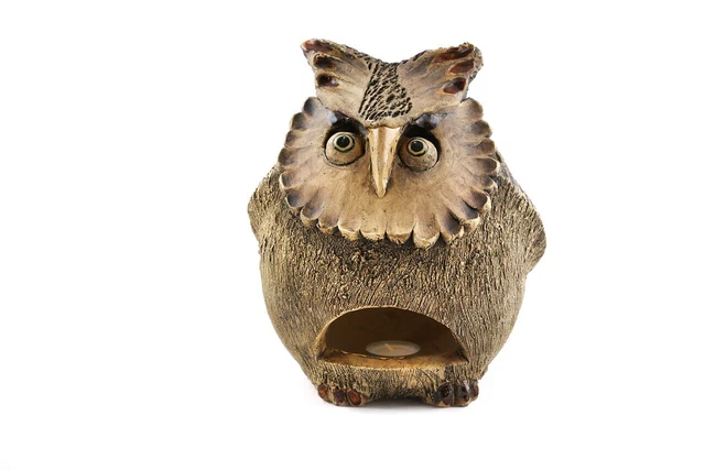 EULE, TEELICHTHALTER, WINDLICHT, Kerzenhalter, Keramik handgefertigt EUR 24,95 - PicClick DE