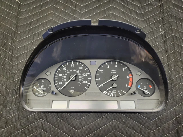 BMW E39 5-SERIES Instrument Cluster Compteur de Vitesse Mph 62118381826 ...