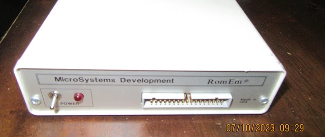 GENUINE MICROSYSTEMS DEVELOPMENT RomEm 8-Bit USB Rom Emulator $250.00 ...