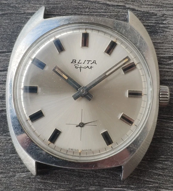 MONTRE BLITA SPORT vintage pour hommes Wehrmachtswerk militaire Unitas ...