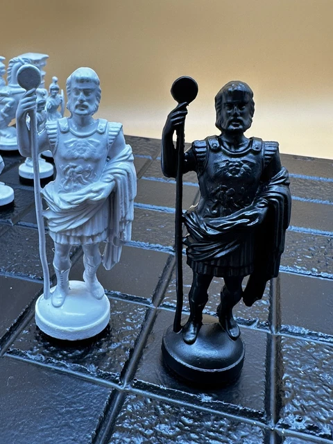 SCHACH SCHACHSPIEL LUXUS Zinn Römer Brett VIP Handarbeit Upcycling ...