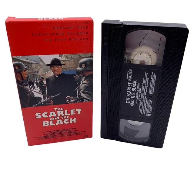 THE SCARLET AND The Black (VHS 1983) Vatican Drama Gregory Peck LIVE £8 ...