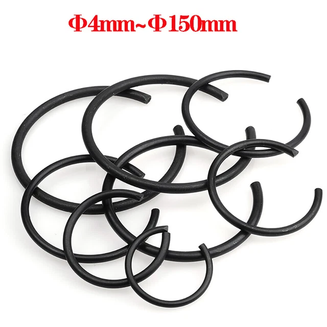 RETAINING RINGS ROUND Wire Circlip Clip For Bores Snap Ring 70Mn ...