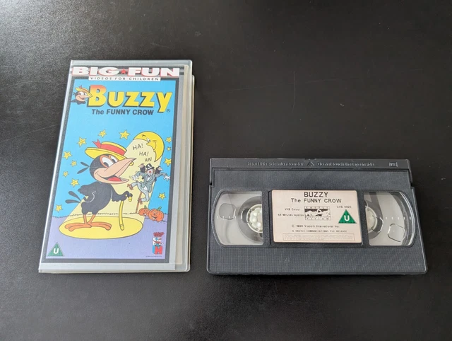 BUZZY THE FUNNY Crow Cartoon VHS Video Cassette £11.99 - PicClick UK