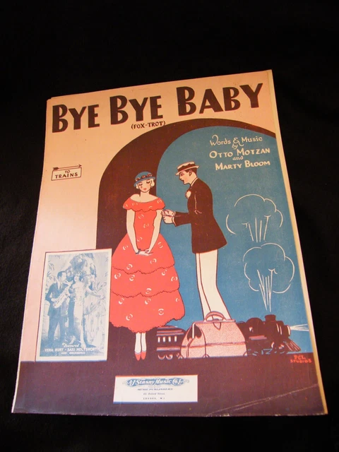 & SPARTITO BYE Baby Otto Motzan Marty Bloom Grande Formato 1922 " EUR ...