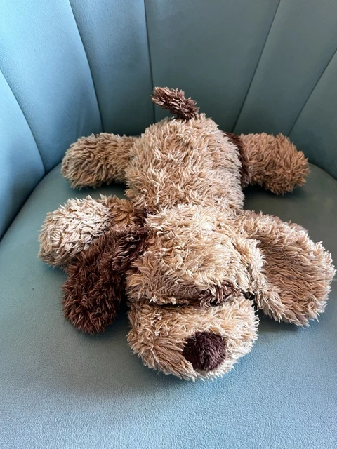 VINTAGE TESCO PUPPY Dog 13” Pooch Patch Brown Plush Soft Stuffed Toy ...