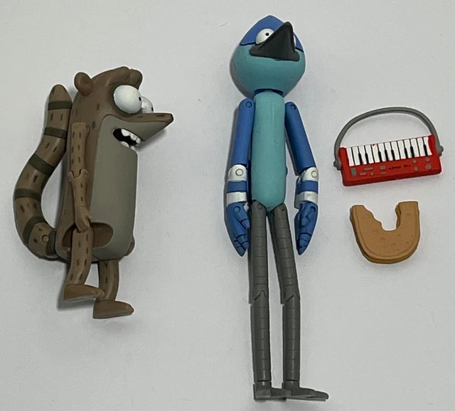 JAZWARES CARTOON NETWORK Regular Show Mordecai and Rigby Action Figure ...