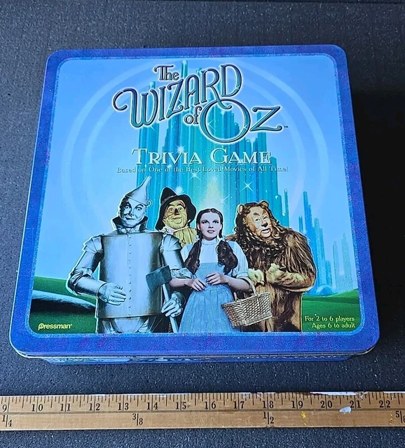 THE WIZARD OF Oz Trivia Board Game in Collectible Tin 1999 Complete £0. ...