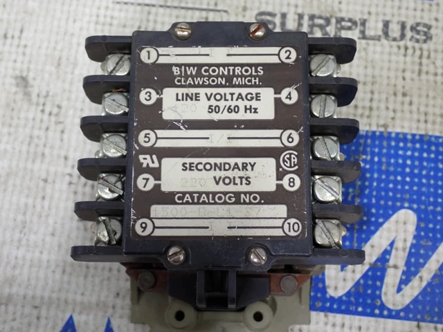 B/W CONTROLS 1500-8-L1-S7 Liquid Level Control 120 Volt $64.49 ...