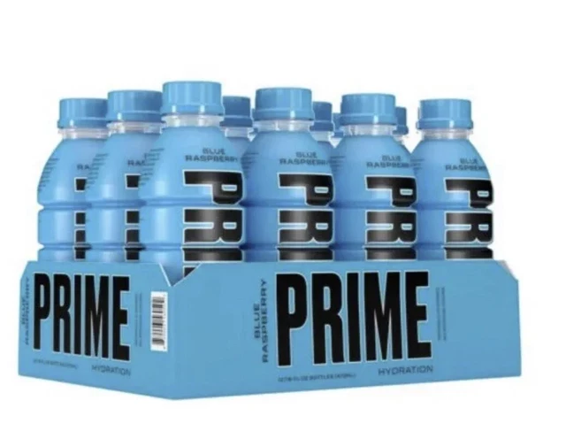 PRIME HYDRATION ENERGY Drink Blue Raspberry 12 Pack 🔵 SEALED FREE POST ...