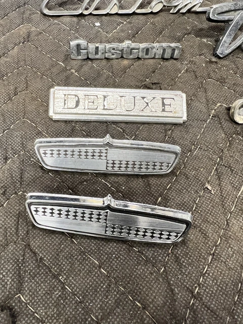 LOT 1960’S 1970’S Vintage Emblems Trim Script Mouldings Chevrolet Ford ...