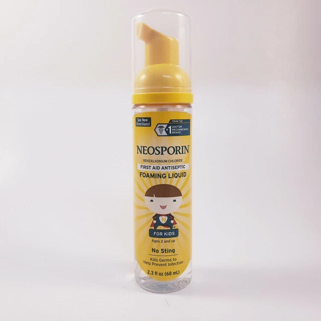 NEOSPORIN WOUND CLEANSER First Aid Antiseptic For Kids in Spray Bottle ...