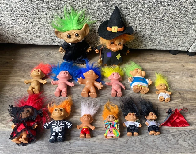 VINTAGE TROLL DOLLS Figure Bundle- 1980's- Dam/ Russ- Outfits ...
