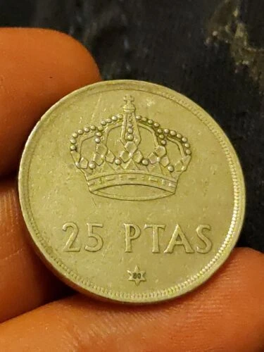 🇪🇸 25 PTAS - 1975 Spain - 80 Star Coin - Juan Carlos I - ESP - KM#808 ...