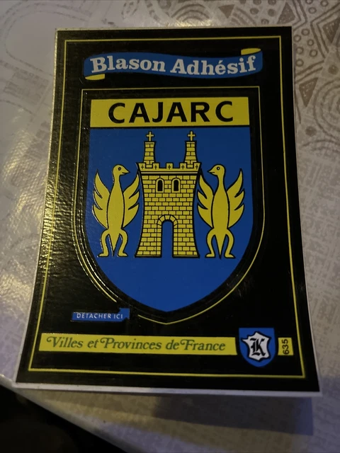 BLASON ADHÉSIF VILLES Et Provinces De France Cajarc EUR 2,20 - PicClick FR