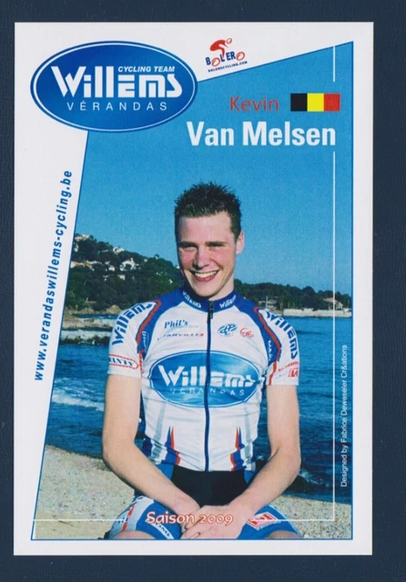 CYCLISME CARTE CYCLISTE KEVIN VAN MELSEN équipe WILLEMS Verandas 2009 EUR 1,99 - PicClick FR