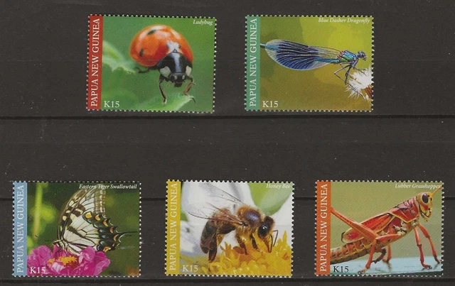 PAPUA NEW GUINEA 2022 - Insects of PNG - Set of 5 - MNH EUR 29,89 ...