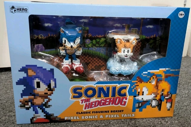HERO COLLECTORS SONIC The Hedgehog Pixel Sonic And Tails Figures New In ...