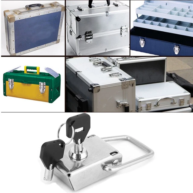 STAINLESS STEEL HASP Safety Lock Box Case Toggle Latch Catch Buckle ...