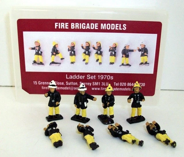 FIRE BRIGADE MODELS 1/72 Scale - FBM14 Ladder set 1970s Figures set £68.99 - PicClick UK