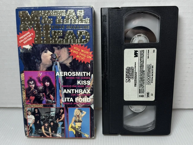 METAL HEAD VIDEO Magazine Premiere Collector’s Edition Kiss Aerosmith ...