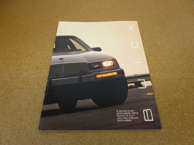 1986 BUICK T-TYPE Century Regal Grand National Riviera LeSabre sales ...