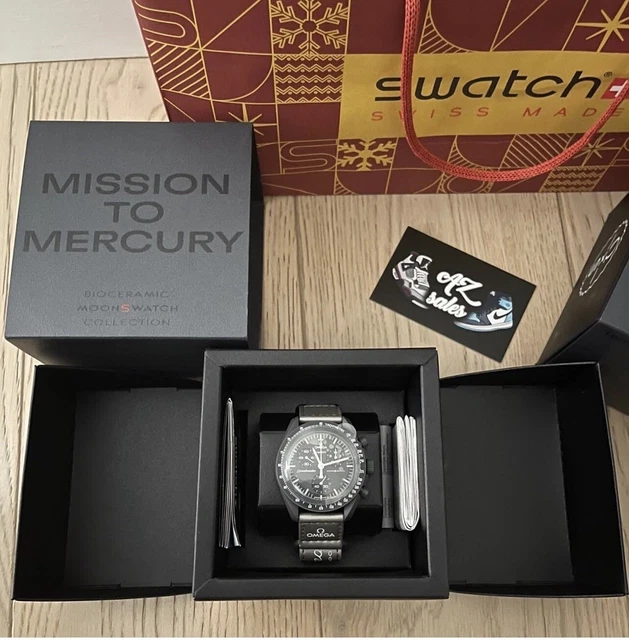 OMEGA X SWATCH Speedmaster MoonSwatch Mission To Mercury FULL SET £280. ...