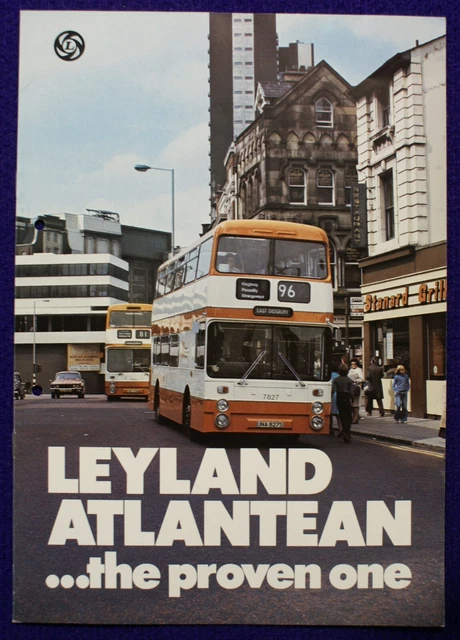 LEYLAND ATLANTEAN DOUBLE Deck Passenger Chassis Bus Coach Brochure 1977 ...