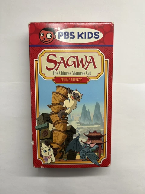 PBS KIDS SAGWA The Chinese Siamese Cat VHS Tape Feline Frenzy 2002 £42. ...