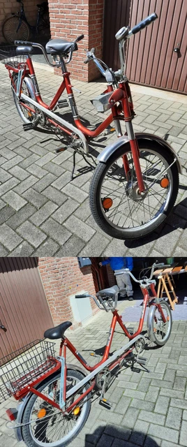 TANDEM &RIXE& TIEFEINSTEIGER mit 3 Gang hinten selten Fahrrad in Rot ...