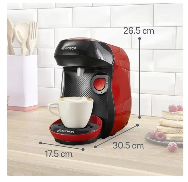 BOSCH COFFEE MACHINE TASIMO Red & Black, TAS1003GB £26.68 - PicClick UK