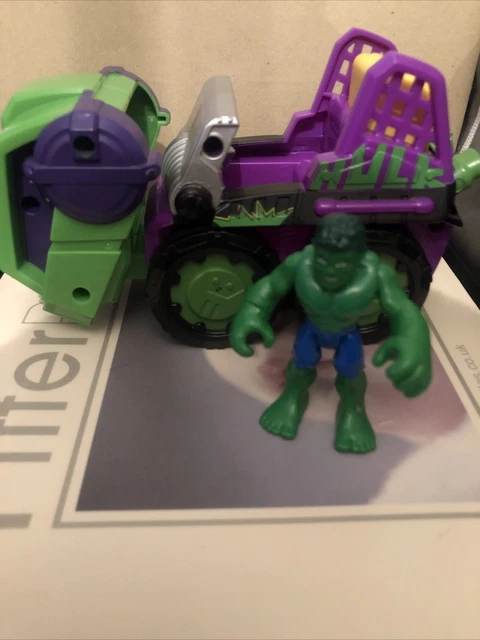 FISHER PRICE IMAGINEXT Marvel Hulk Smash Vehicle/tank And Hulk Figure £ ...