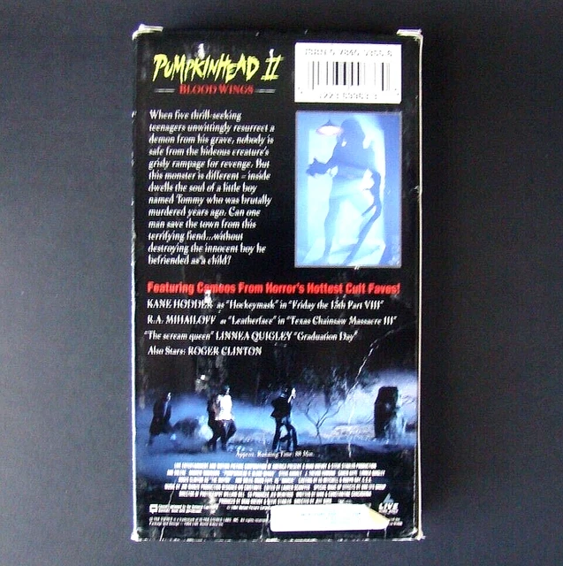 PUMPKINHEAD II: BLOOD Wings VHS 1994 Supernatural Horror Film Very Rare ...