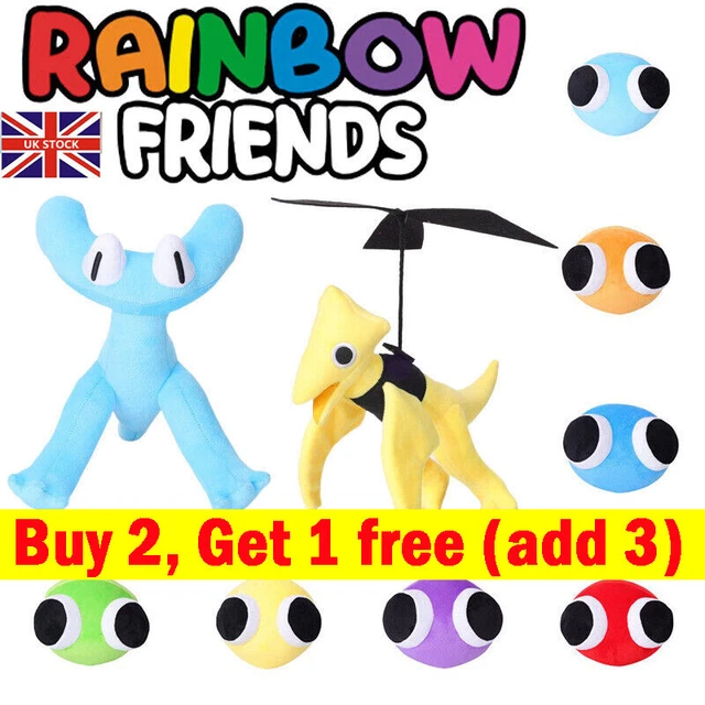 UK RAINBOW FRIENDS Chapter 2 Cyan Plush Toy Yellow Friend Soft Stuffed ...