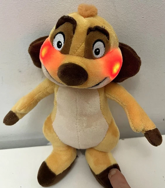 DISNEY THE LION King Timon Soft Toy Plush Character with Light Up ...