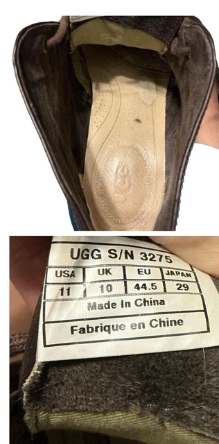 UGG MEN'S BROWN Boots Size 11 SKU 2805-men1 £33.62 - PicClick UK