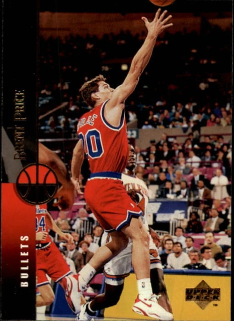 1994-95 UPPER DECK Washington Bullets Basketball Card #222 Brent Prix ...