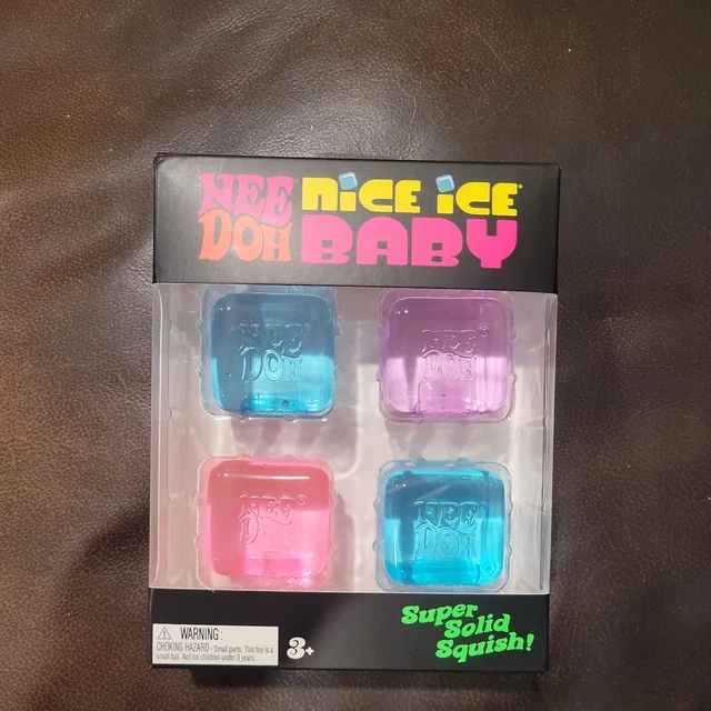 NEEDOH NICE ICE Baby 4 pack, Set of Four Nee Doh Mini Nice Cube Colors ...