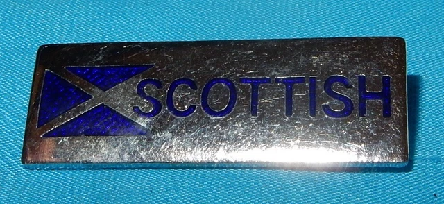 VINTAGE SCOTTISH BUS Company Coach Enamel Pin Badge £4.20 - PicClick UK