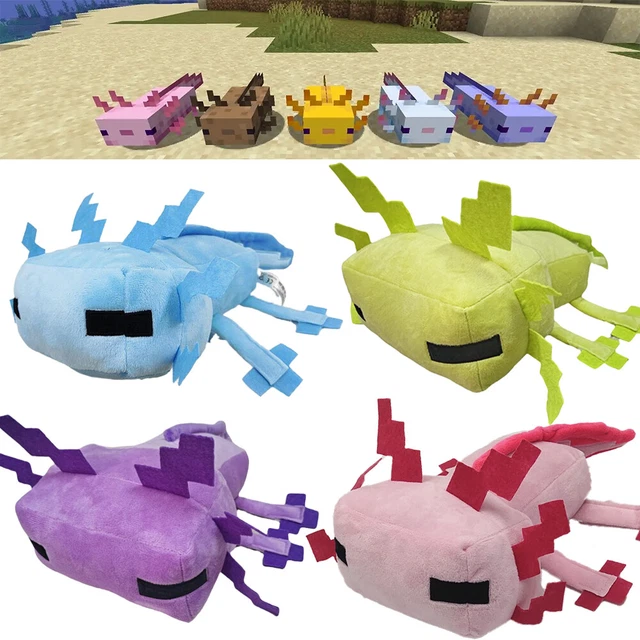 MINECRAFT 30CM AXOLOTL Soft Plush Toy Stuffed Animal Doll Kids Birthday ...